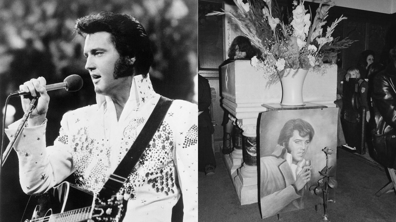 Corpo De Elvis Presley Em Caixao